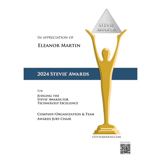 Stevie® Awards for Technology Excellence: Eleanor Martin by The Stevie Awards | Verix
