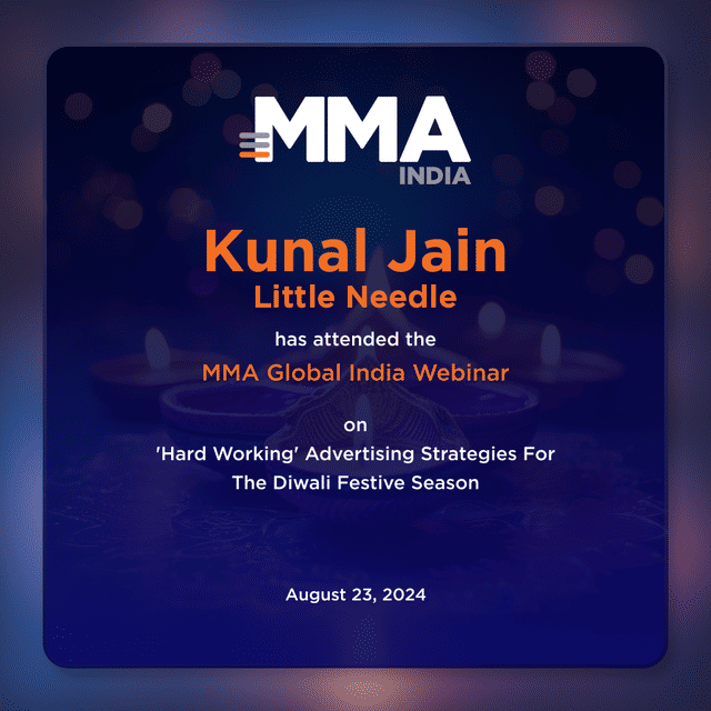 MMA Global India Webinar Series (Attendee): Kunal Jain by MMA Global India | Verix